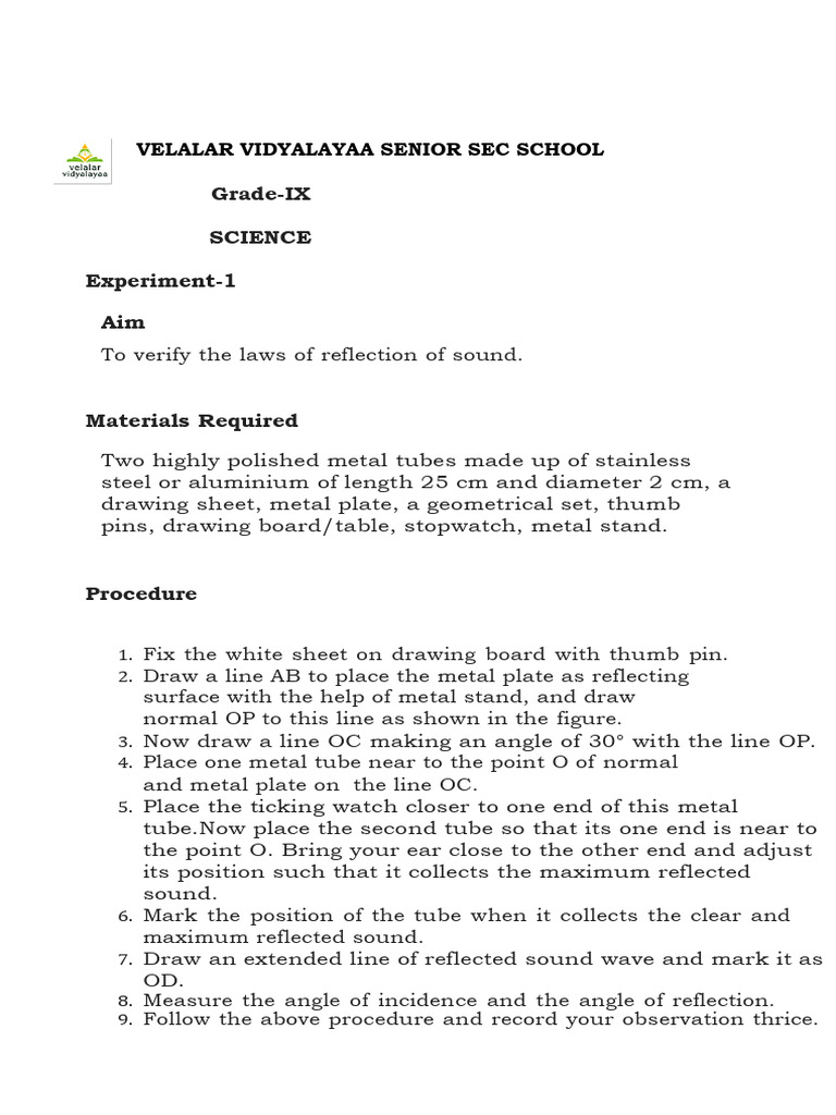Grade - 9 Science Practical | PDF | Tissue (Biology) | Latent Heat