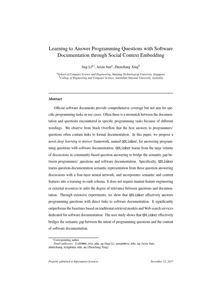 QDLinker | PDF | Deep Learning | Information Retrieval