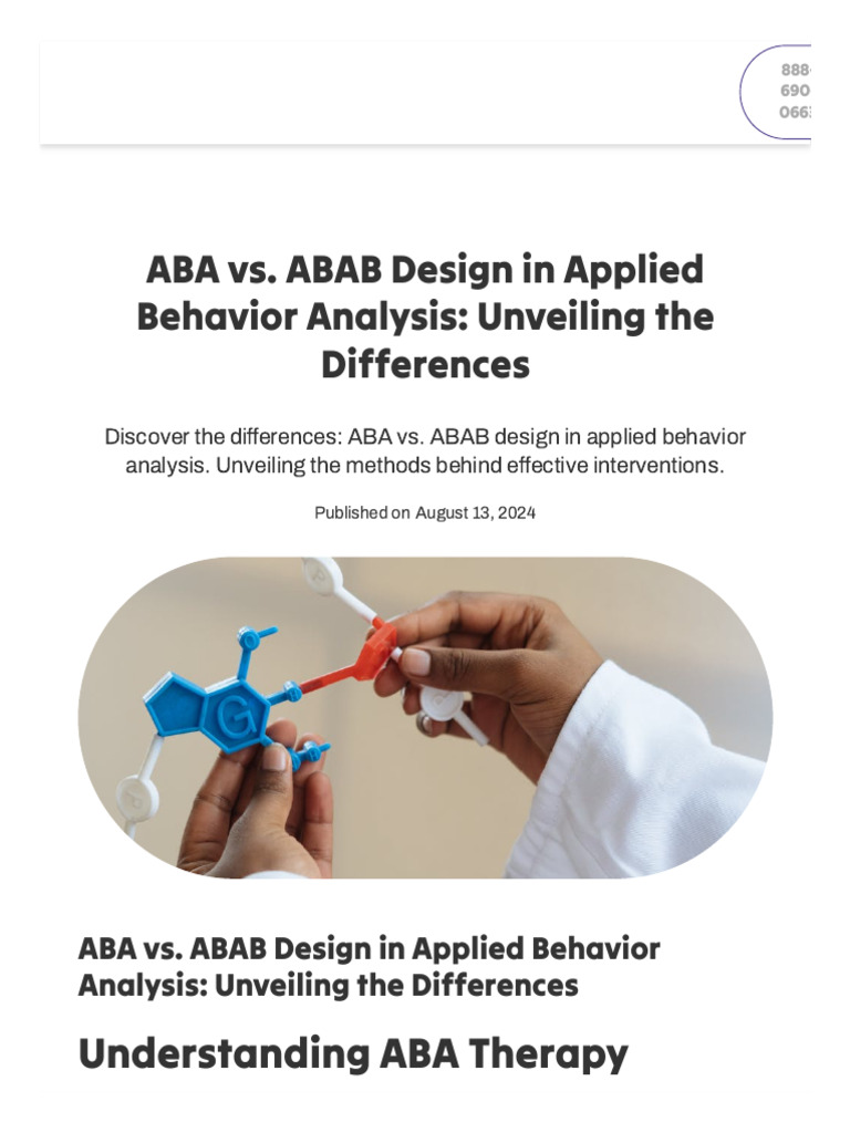 ABA vs. ABAB Design in Applied Behavior Analysis - Unveiling The Differences - Apex ABA Therapy ...