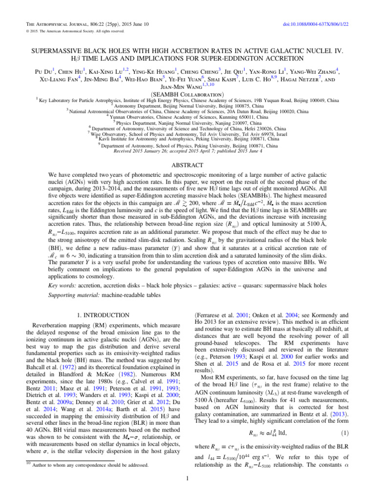 SUPERMASSIVE BLACK HOLES WITH HIGH ACCRETION RATES IN ACTIVE GALACTIC ...