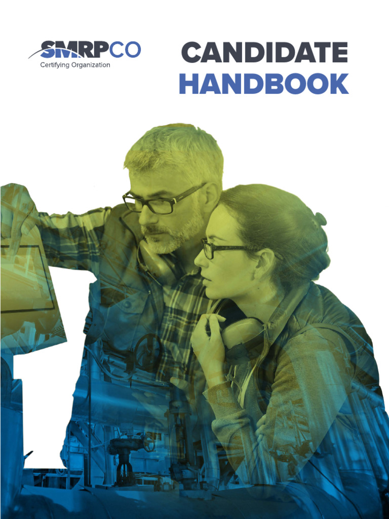 DEP-7628 SMRP - Update The Candidate Handbook - Digital | PDF | Professional Certification ...