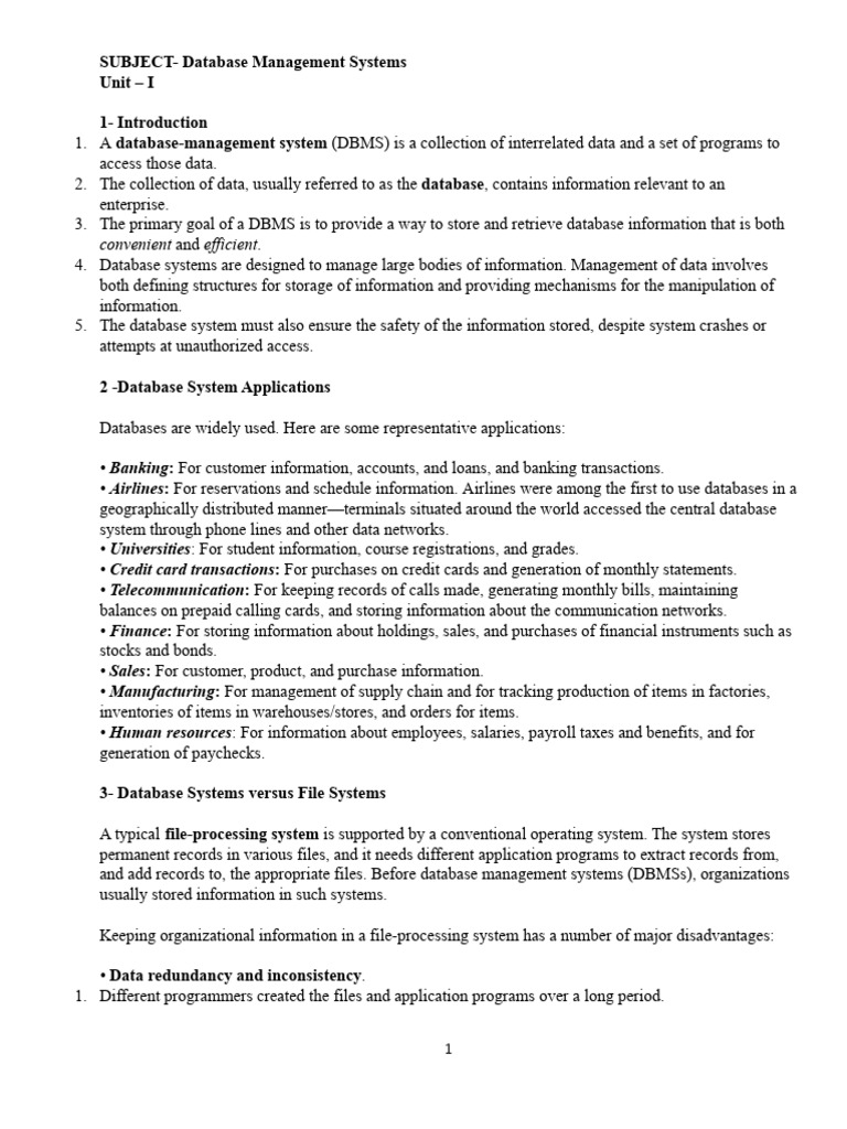 Introduction to DBMS.docx | PDF | Databases | Conceptual Model