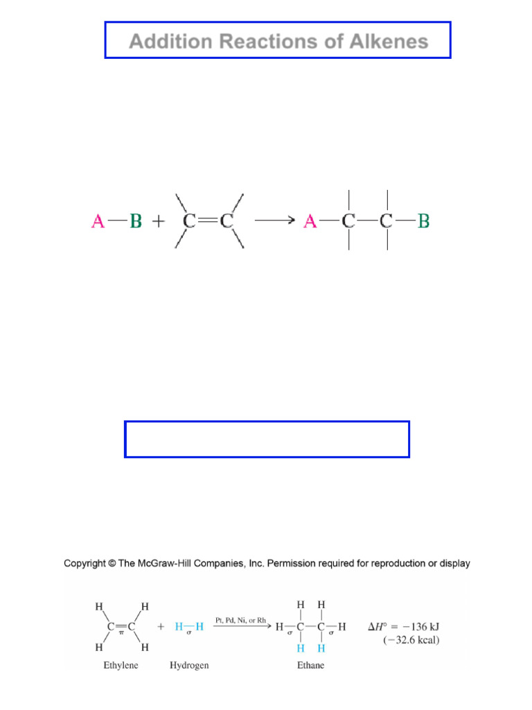 4 - Addition Reactions of Alkenes | PDF | Alkene | Chemical Reactions