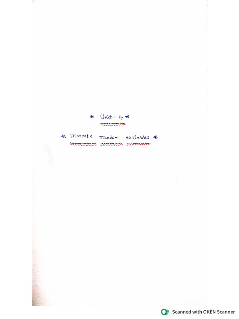 Unit 04 Probability | PDF