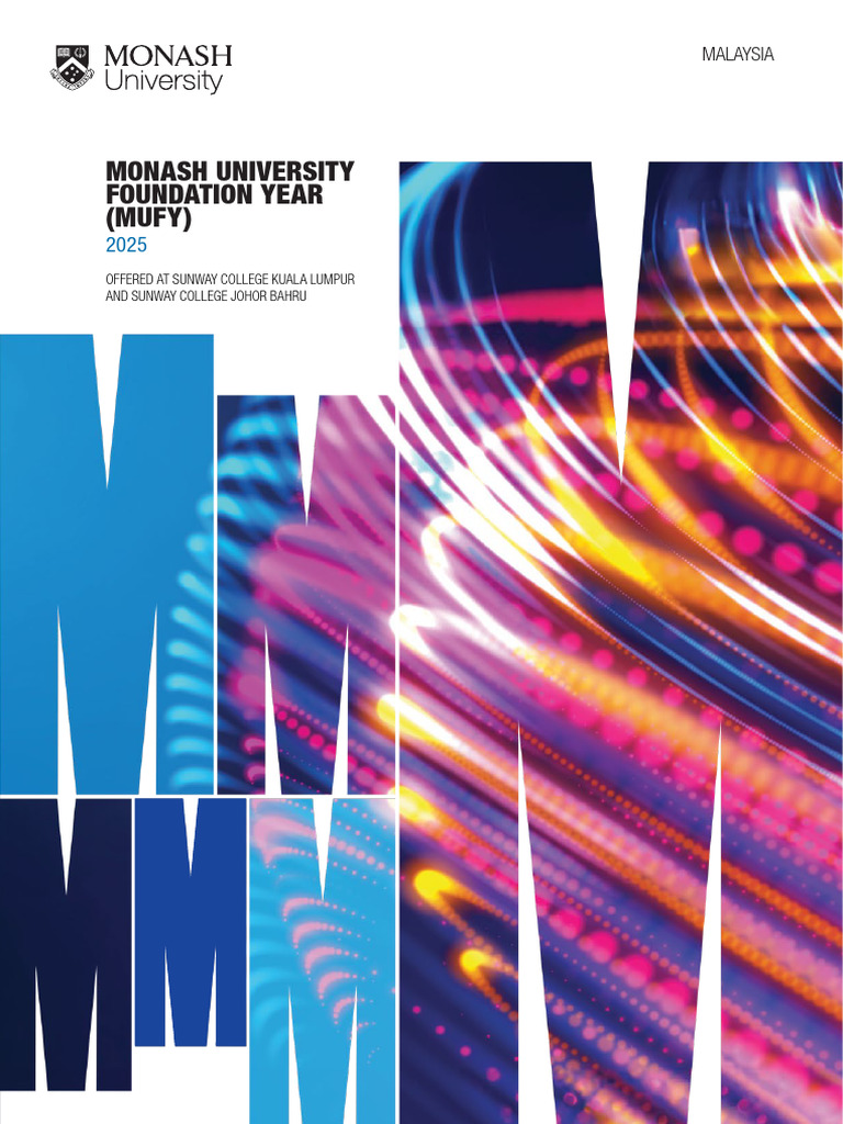2025 Malaysia Monash University Foundation Year (MUFY) | PDF | University | Educational Stages