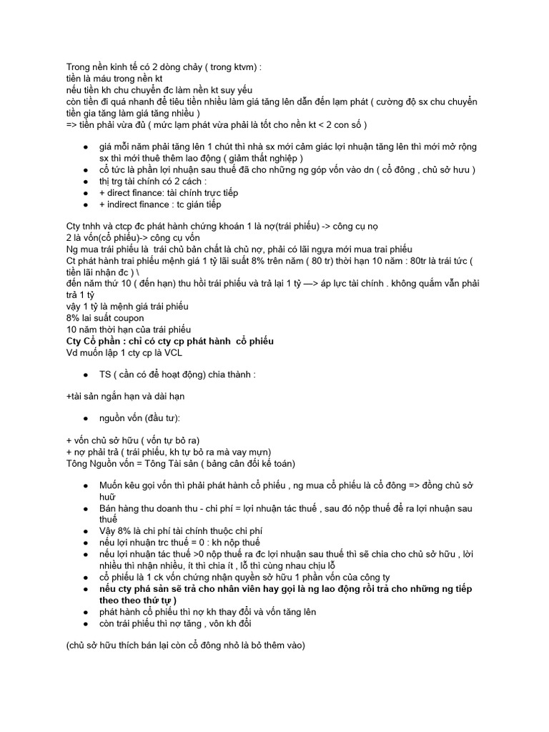 Note Bài TCDN | PDF