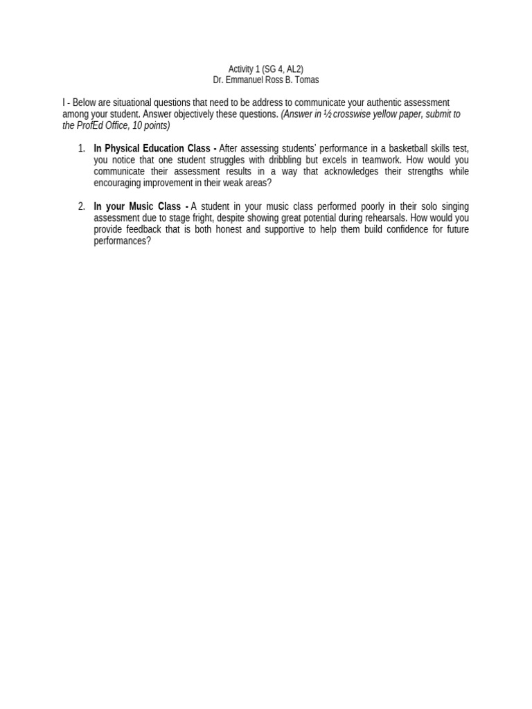 Activity 1 SG4 | PDF