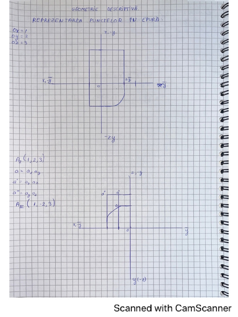 CURS Geometrie Descriptiva An1 Sem 1 MTC) | PDF