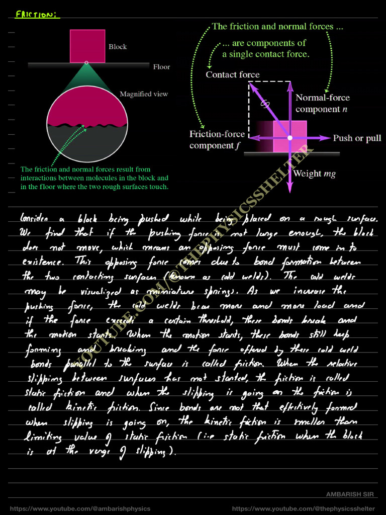 Understanding Friction and Forces | PDF | Friction | Force
