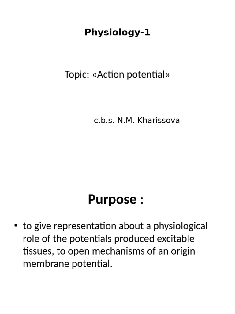 2 PL Bioelectrical Phenomenon | PDF | Action Potential | Membrane Potential
