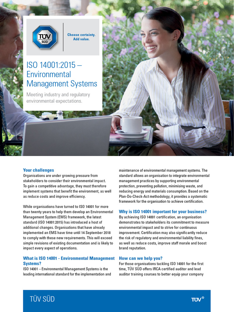 Tuv Sud Iso 14001 2015 Lowres | PDF | Audit | Business