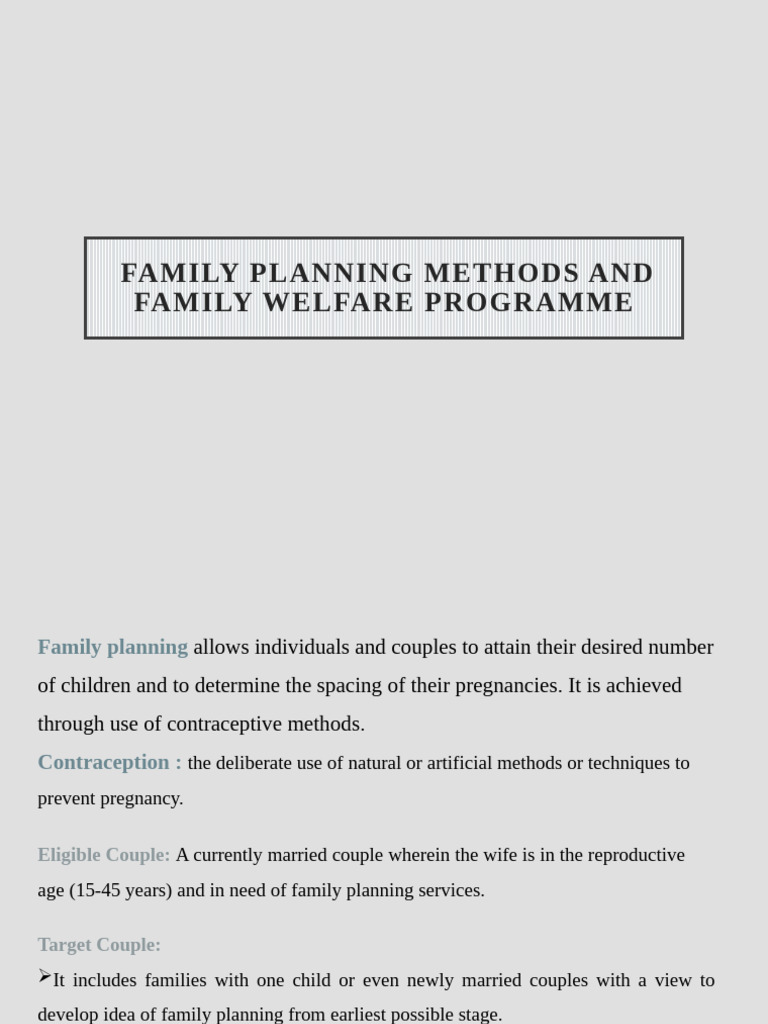 For - Journal - Family Planning Methods | PDF | Menstrual Cycle ...