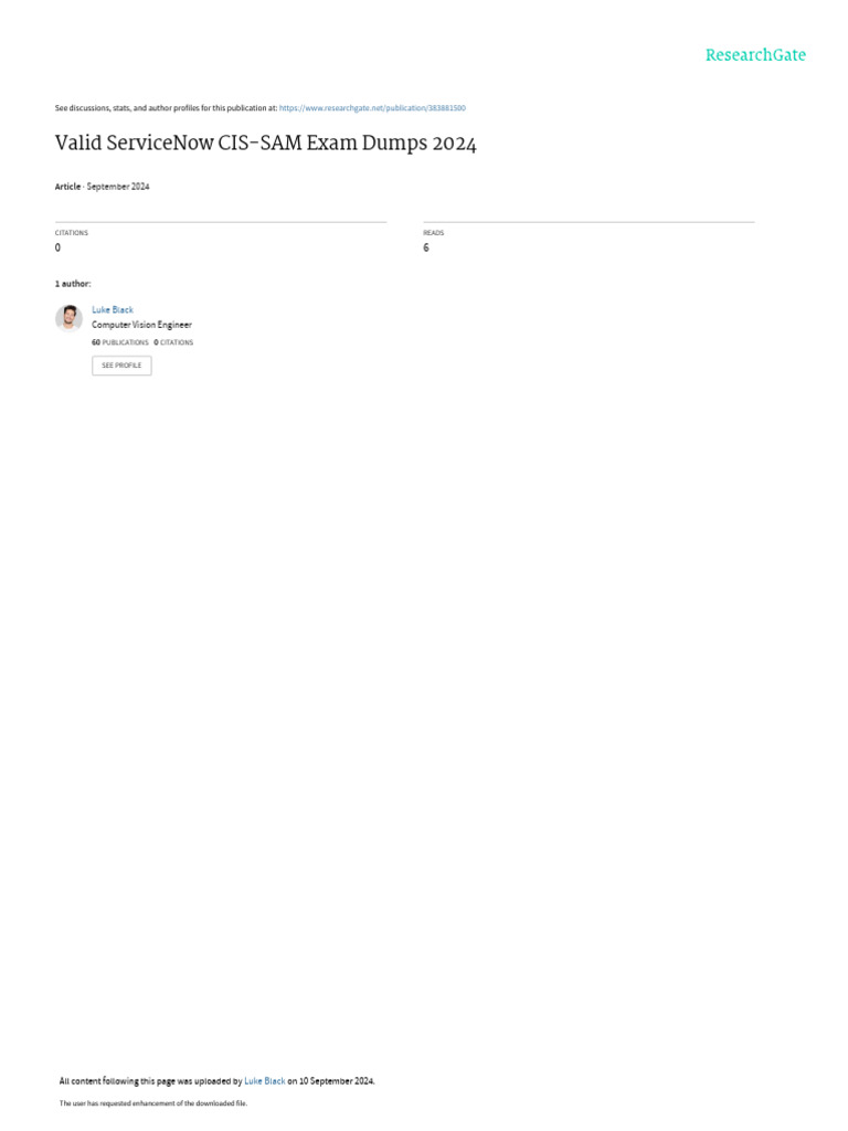 ServiceNow CIS-SAM Exam Dumps 2024 Guide | PDF | Software | Computing