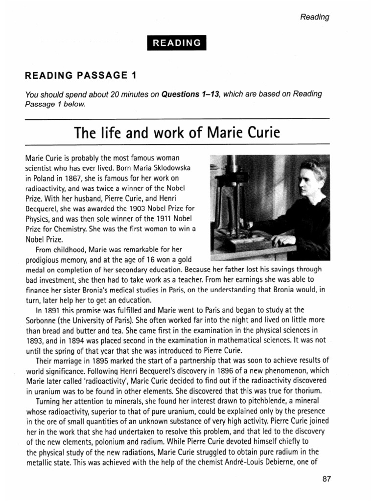 79-82 Reading 1 Test 4 MC | PDF