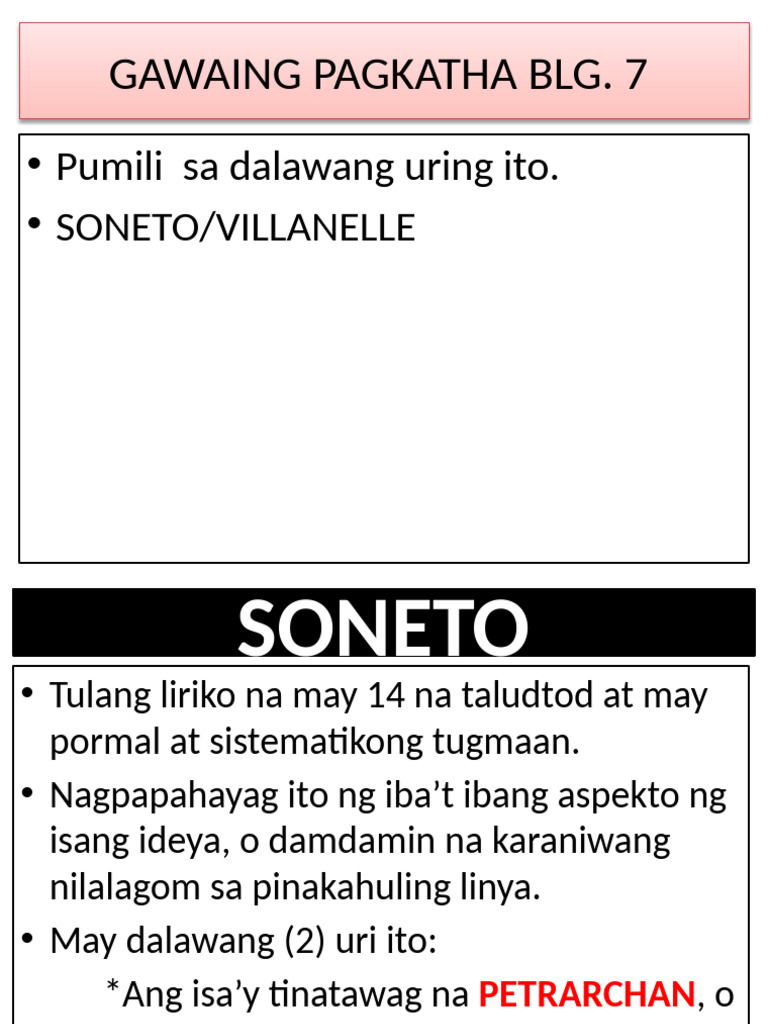 Gawaing Pagkatha - BLG - 7 | PDF