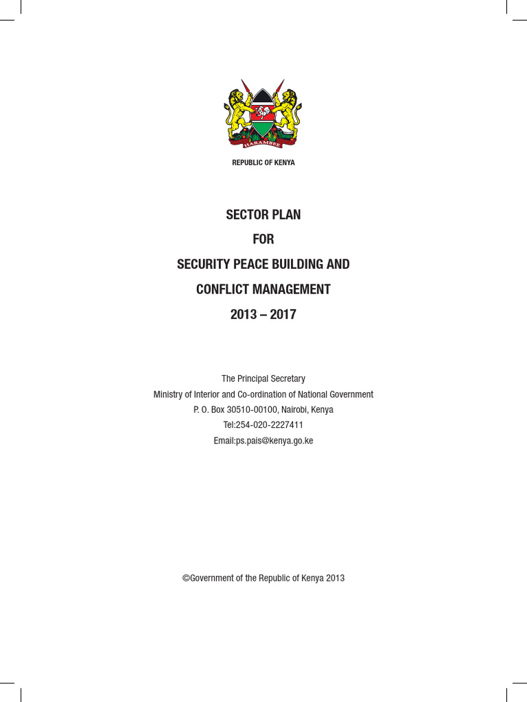 Kenya Security Plan | PDF | National Security | Kenya