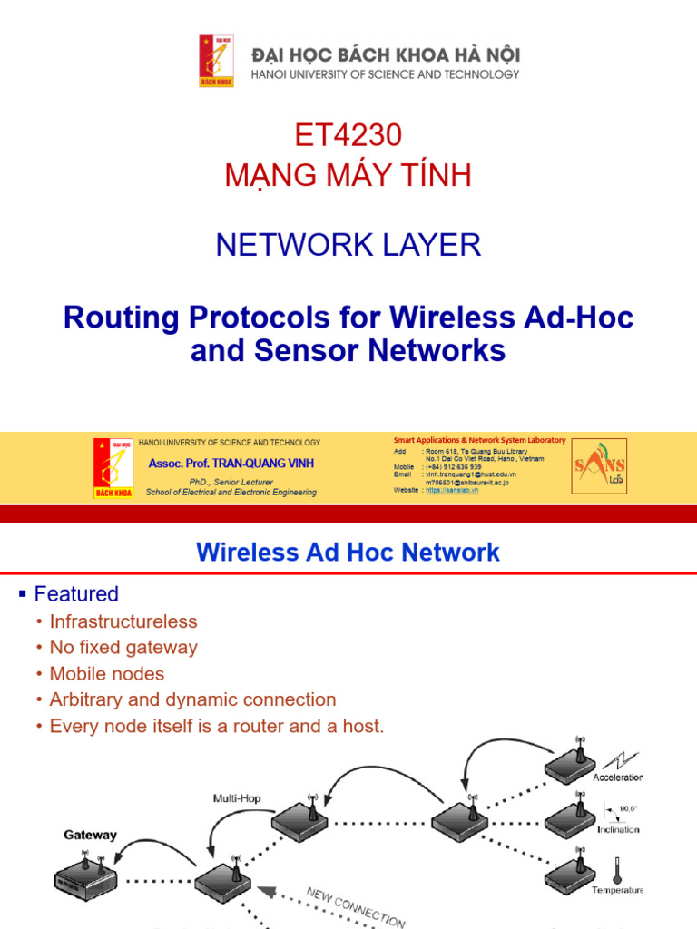 03-6 Routing Protocol For MANET | PDF | Routing | Wireless Ad Hoc Network