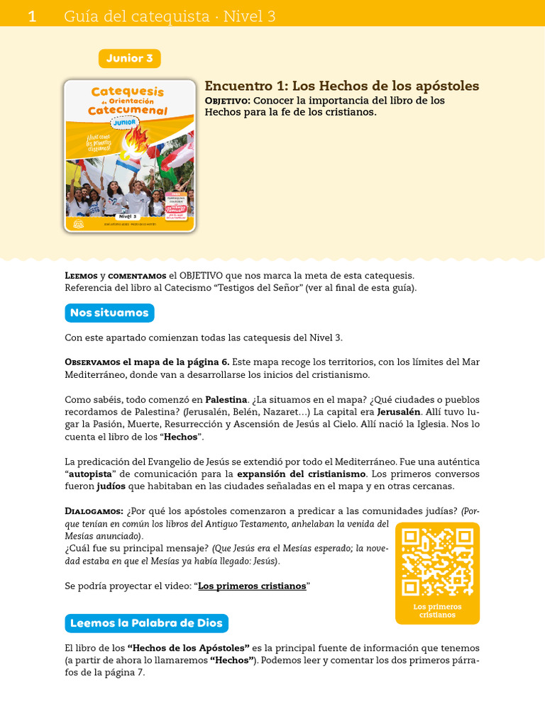 Guia Junior 3 Encuentros 1 10 2 | PDF | Jesús | espíritu Santo