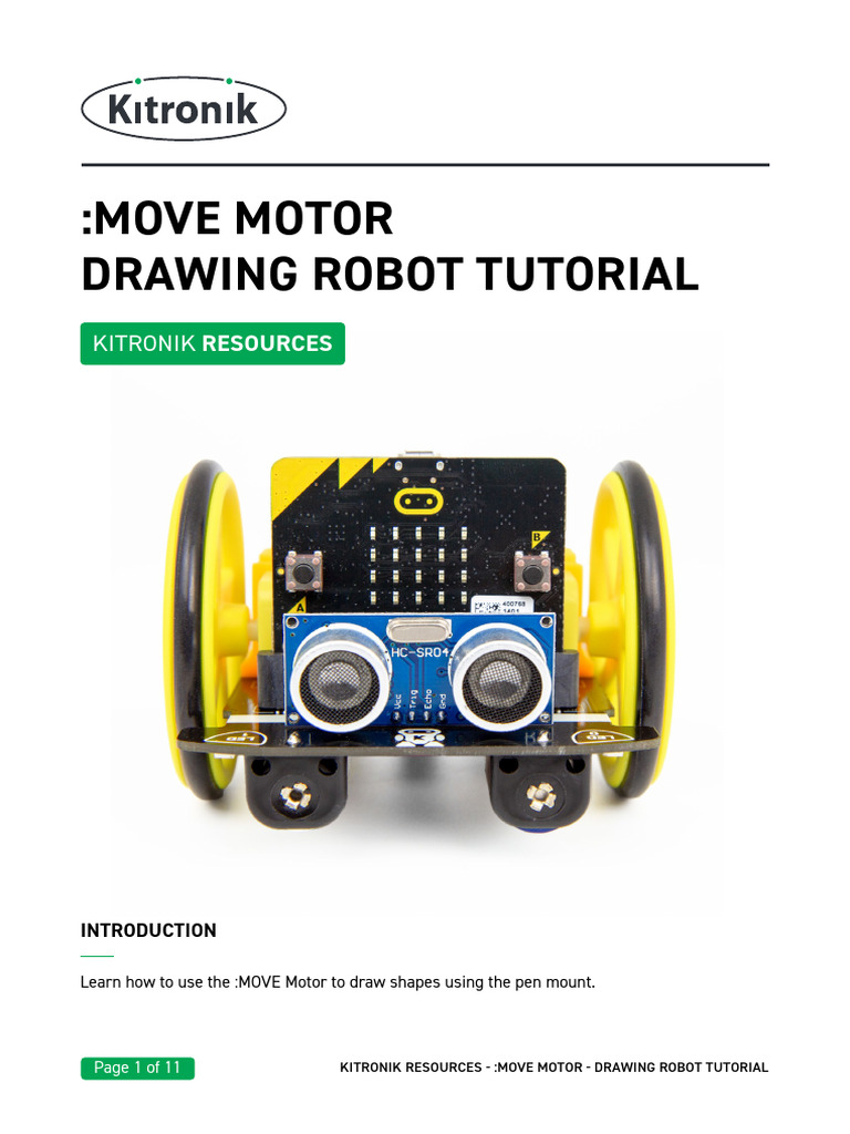 5683 Move Motor Microbit Additional Resources Drawing Robot | PDF ...