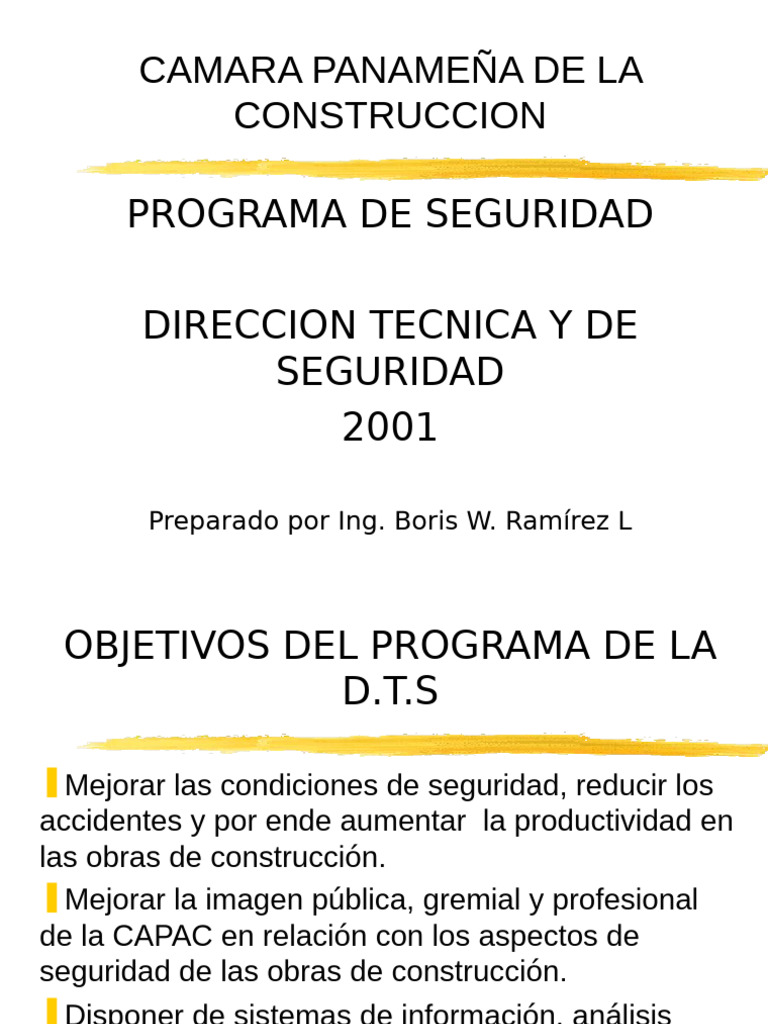 Programa de Seguridad (2) | PDF | Estadísticas | Arquitecto