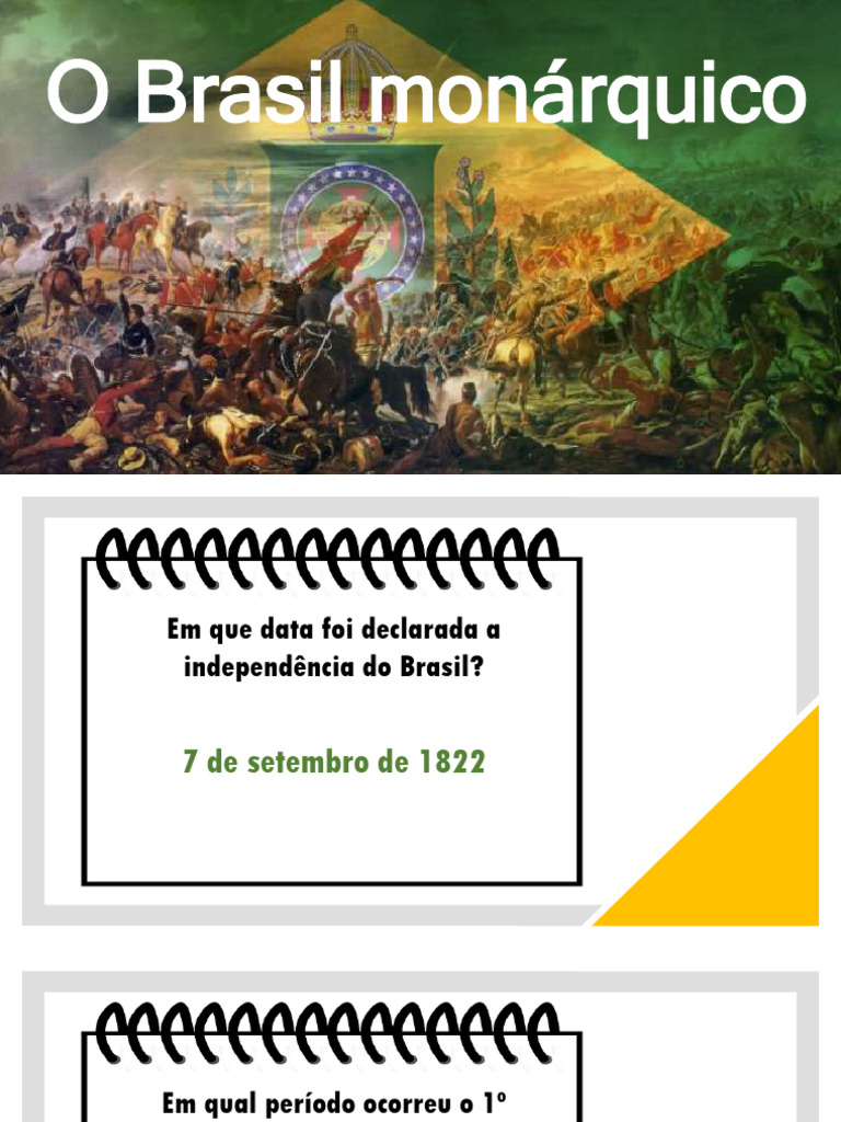Flashcards - O Brasil Monarquico | PDF | Brasil | Formas de governo