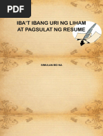 Mga Uri NG Liham - Larang | PDF