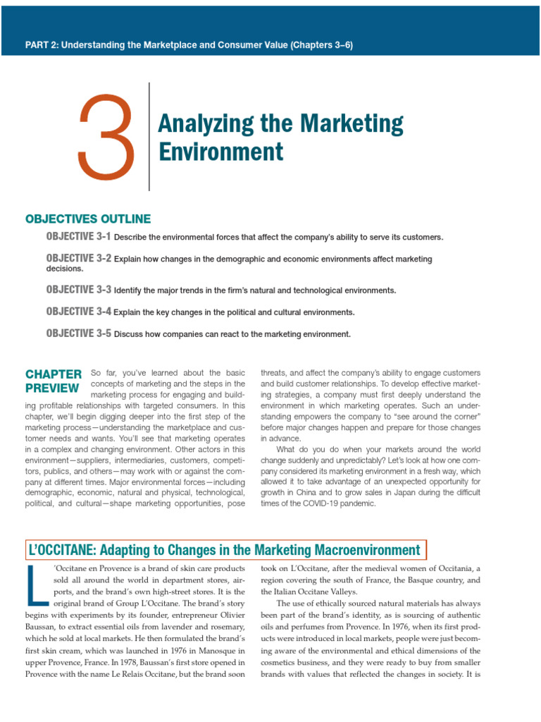 CHAPTER 3 Principles of Marketing | PDF | Marketing | Supply Chain