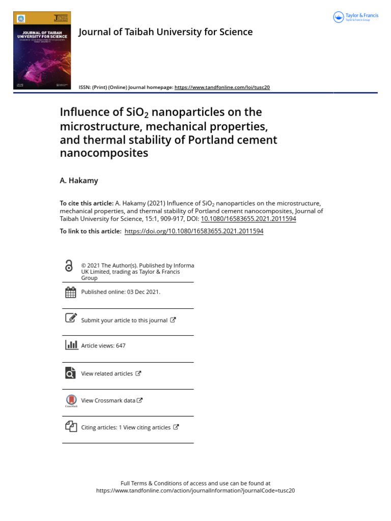 00-Influence of SiO2 Nanoparticles On The Microstructure - Mechanical Properties - and Thermal ...