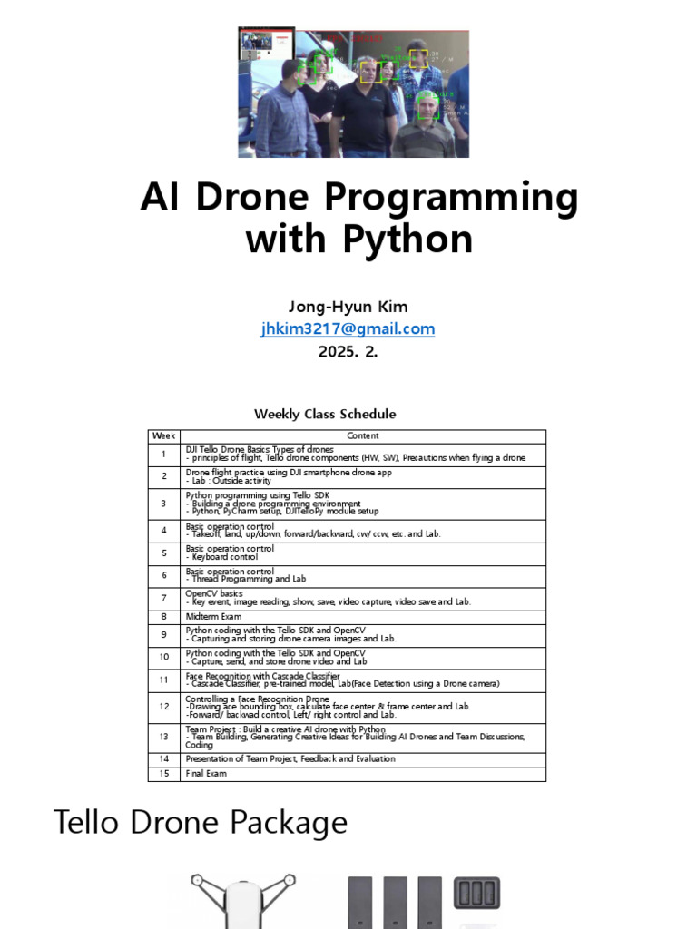 IoT AI드론프로그래밍 KRYGYZ 김종현 2025 | PDF | Python (Programming Language ...
