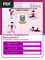 Evaluación Diagnóstica 5to Grado Matemática | PDF