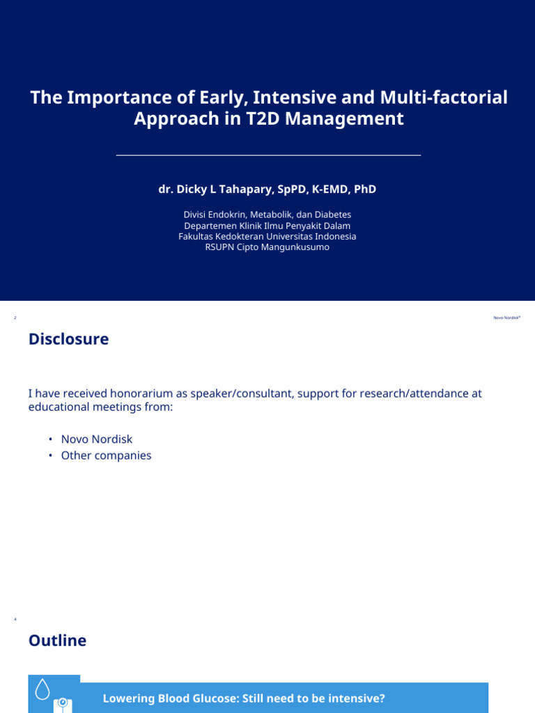 The Importance of Early, Intensive and Multi-Factorial Approach in T2D ...