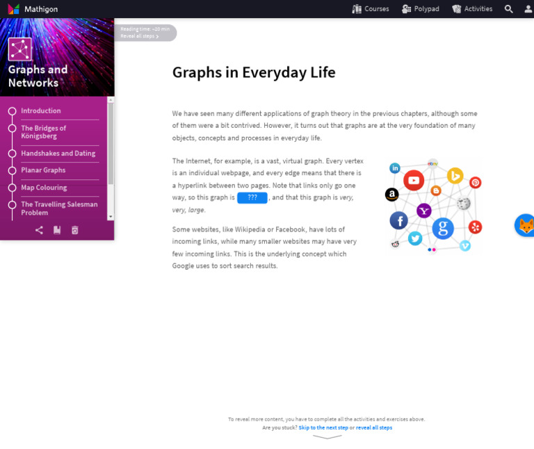 Graphs in Everyday Life – Graphs and Networks – Mathigon | PDF