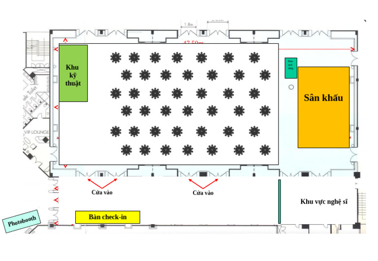 Grand Ballroom Floor Plan With Dimension | PDF