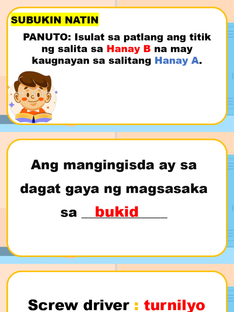 FILIPINO 6 (Aralin 2 Q4) - Pagpapangkat NG Mga Salitang Magkakaugnay | PDF