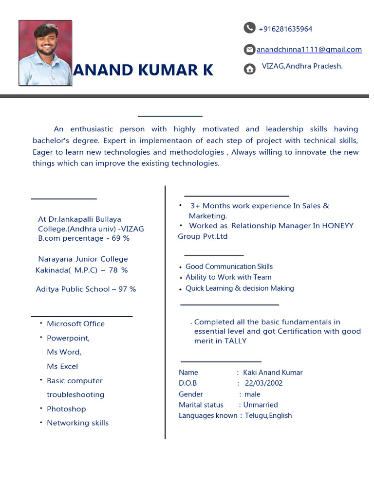 anand resumee (1) | PDF