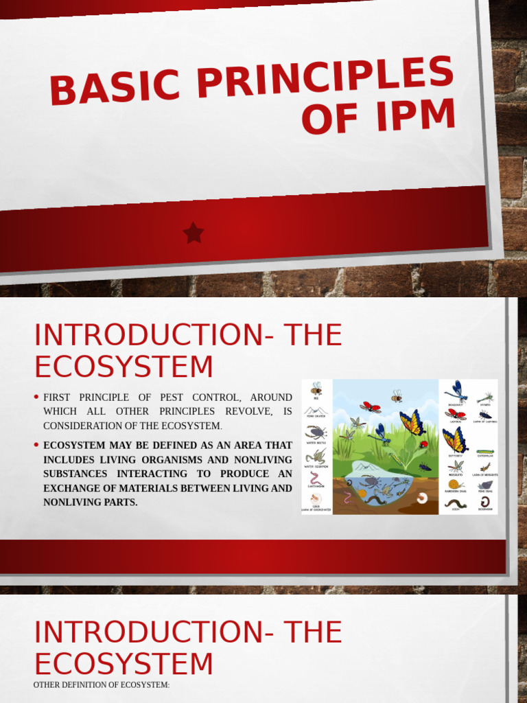 Basic Principles of Ipm | PDF | Ecosystem | Ecological Niche