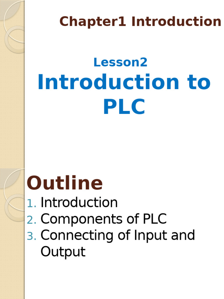 02-Lesson2_Introduction to PLC | PDF | Programmable Logic Controller ...