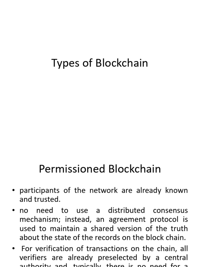 Types of Blockchain - and - Consensus | PDF | Distributed Computing | Computing