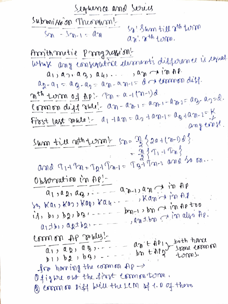 Sequence and Series | PDF