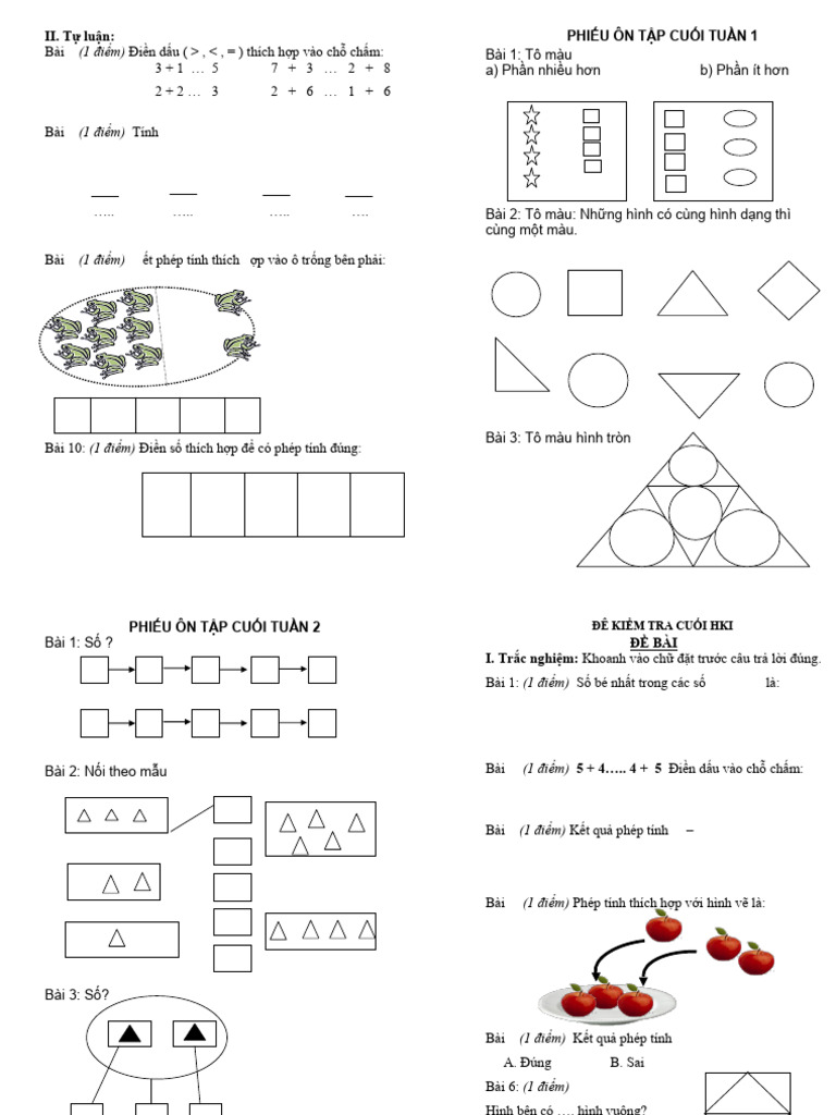 BT cuoi tuan HK1 | PDF