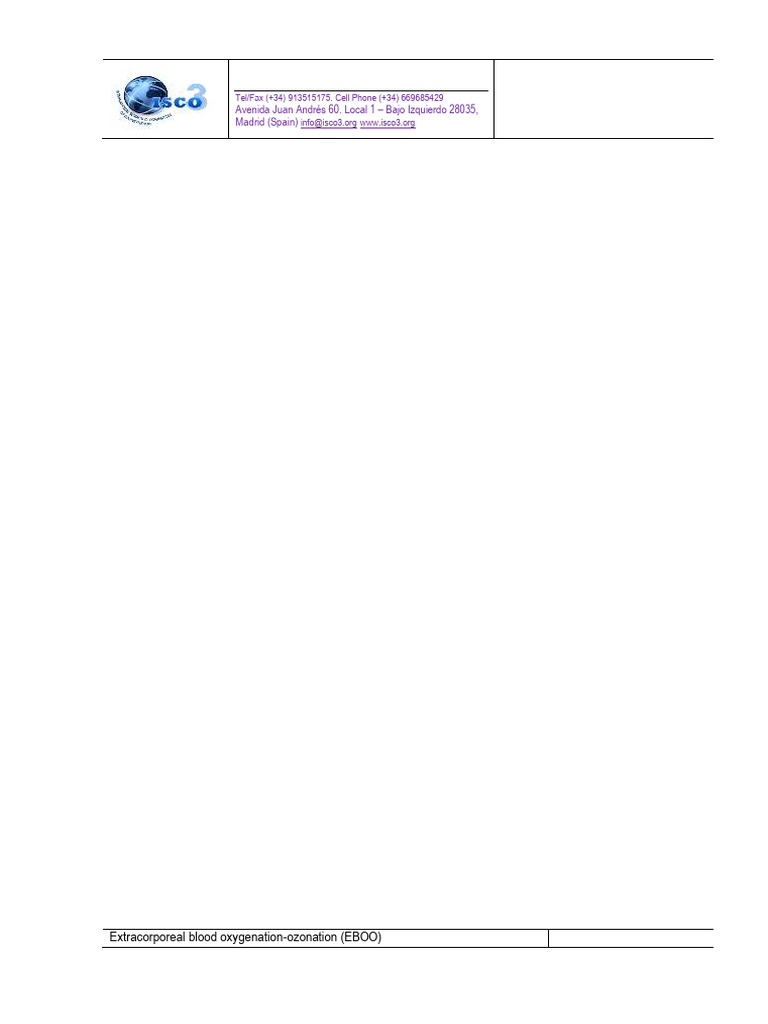 EBOO Procedure Guidelines and Protocols | PDF | Ischemia | Intravenous ...