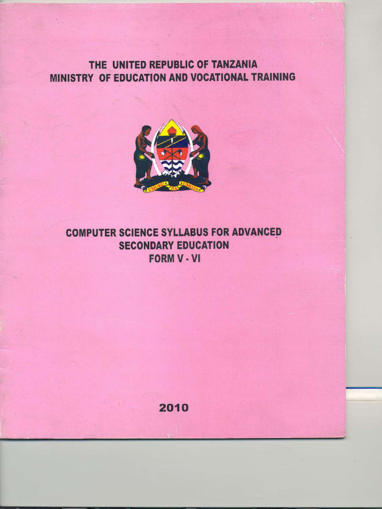 Syllabus - Computer Science - F5-F6 - 2010 | PDF