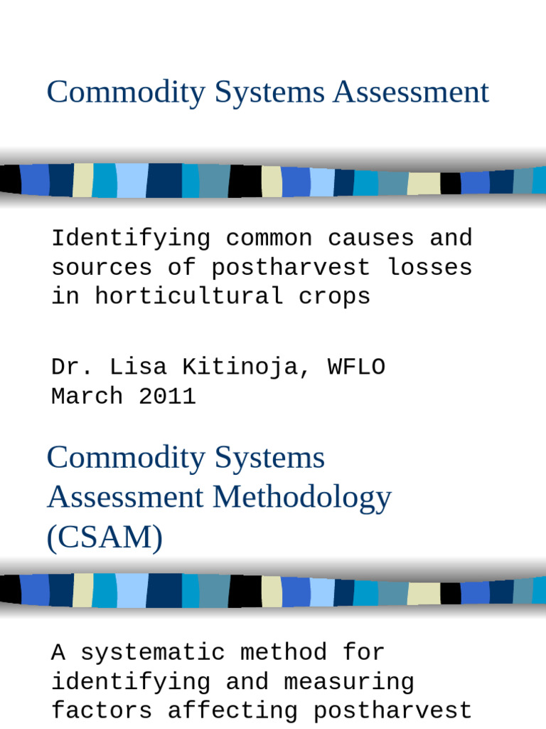 Commodity Systems Assessment Assignment Intro | PDF | Agriculture | Economies
