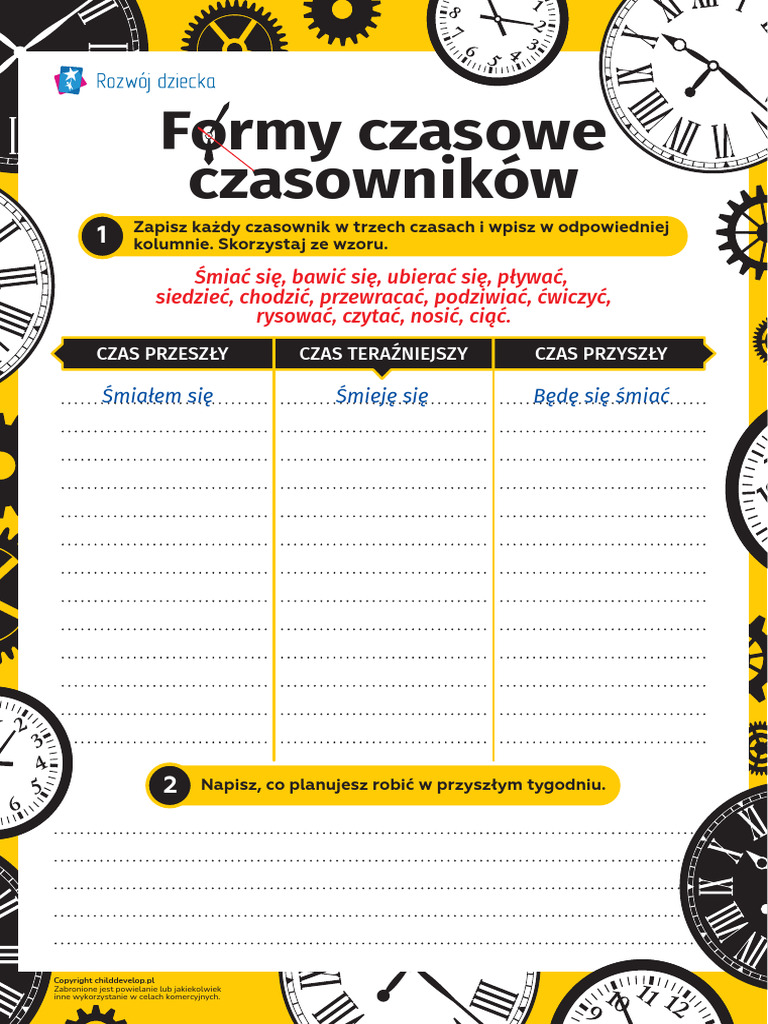 Odmiana Czasowników Przez Czasy | PDF