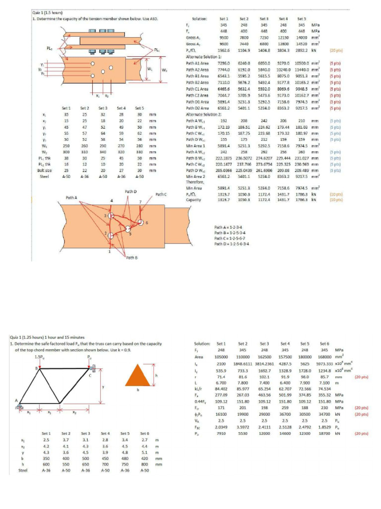 Steel Quizzes 23 | PDF