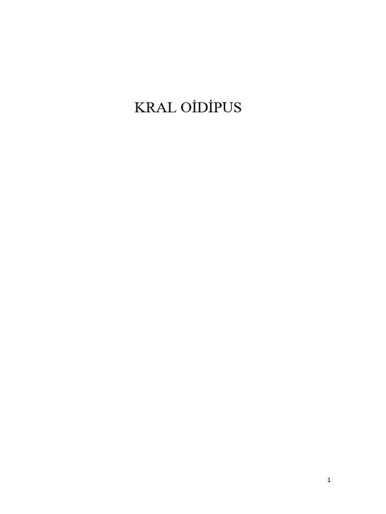 Sophokles -Kral Oidipus | PDF