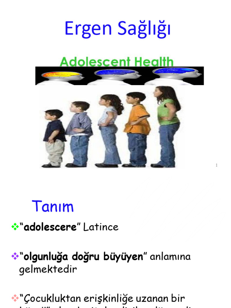 6.hafta - ERGEN SAĞLIĞIMP - Düzenledi | PDF