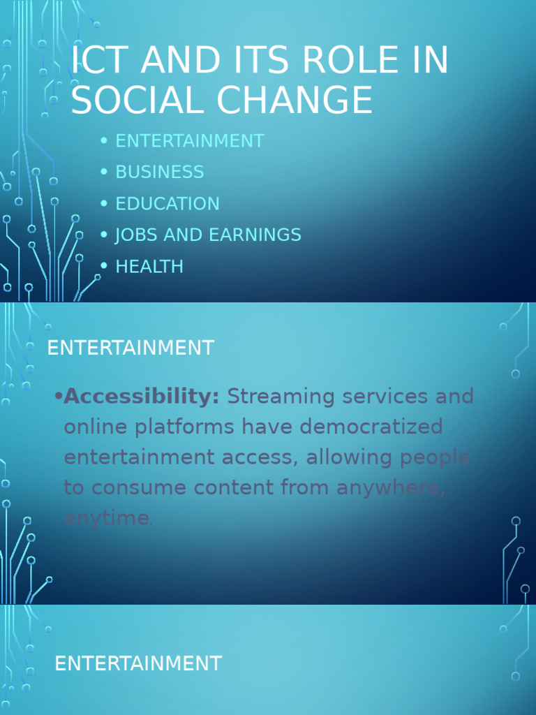 ICT's Impact on Social Change | PDF | Information And Communications ...