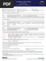 Safrican Funeral Claim Form Instructions | PDF | Identity Document