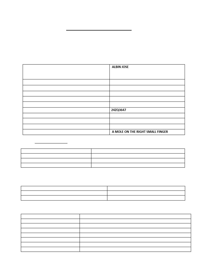 CDC Application Form for Seafarer Albin Jose | PDF | Access Control ...